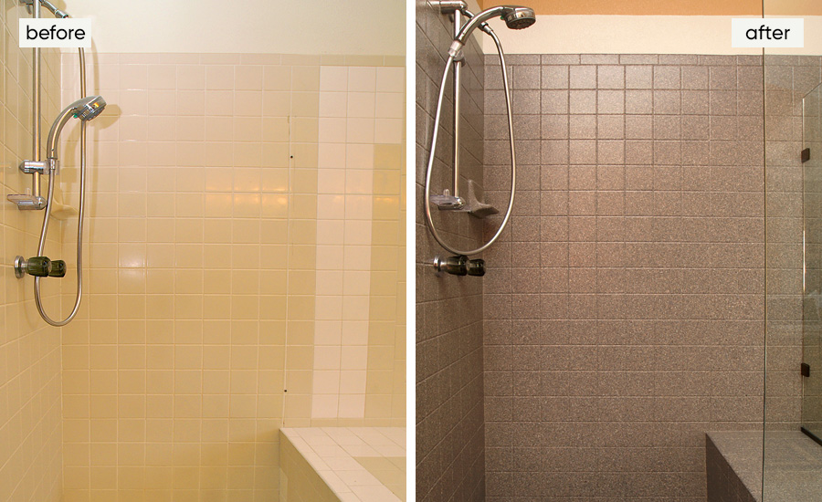 Refinished bathtubs, countertops resurfaced, tile reglazing